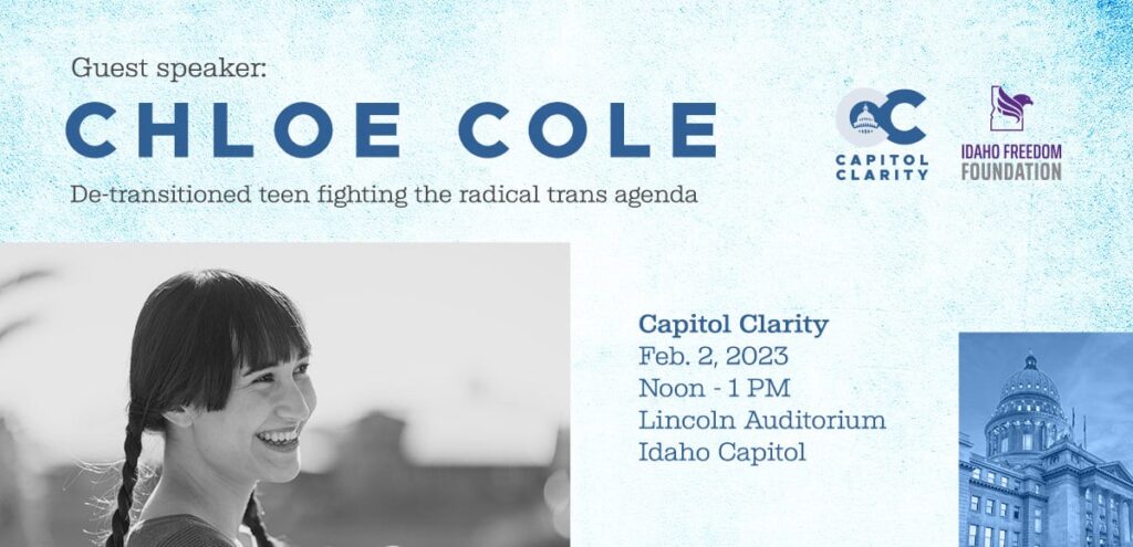 Capitol Clarity Presents Chloe Cole - Magic Valley Liberty Alliance